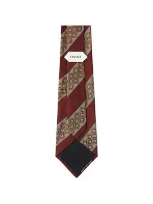 Versace Printed Jacquard Silk Tie