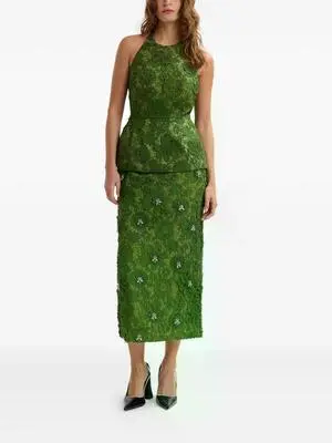 Essentiel Antwerp Floral Lace Halter Top - Green