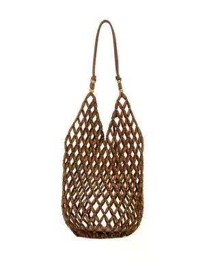 Saint Laurent Supple Woven Basket Bag