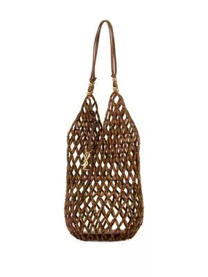 Saint Laurent Supple Woven Basket Bag