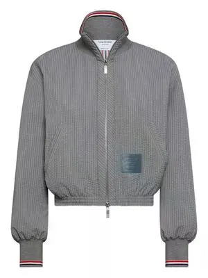 Thom Browne Zip-fastening Patch-detailed Jacket