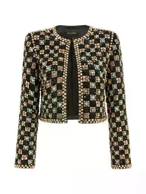 Jenny Packham Dahlia Crystal-embellished Jacket - Black