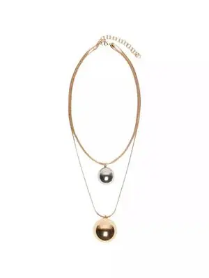 Max Mara Pasticcino Sphere-pendant Necklace - Gold
