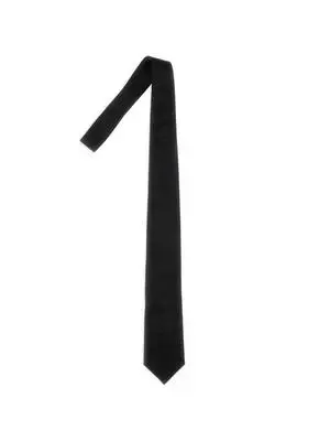 Corneliani Pointed-tip Neck Tie - Black