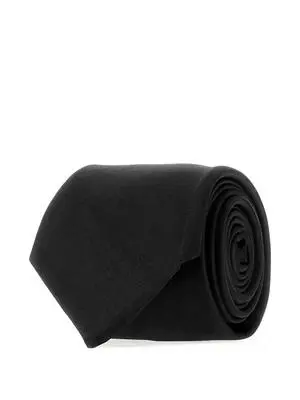 Corneliani Pointed-tip Neck Tie - Black