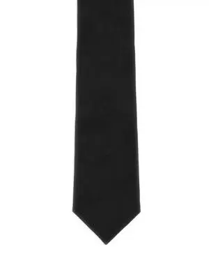 Corneliani Pointed-tip Neck Tie - Black