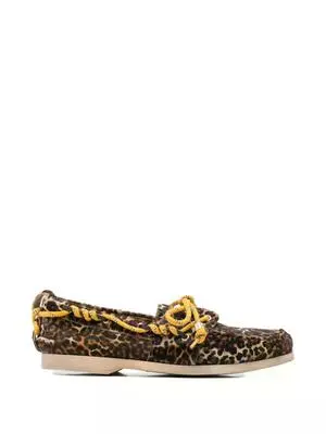 GOLDEN GOOSE Leopard Print Loafers - Neutrals