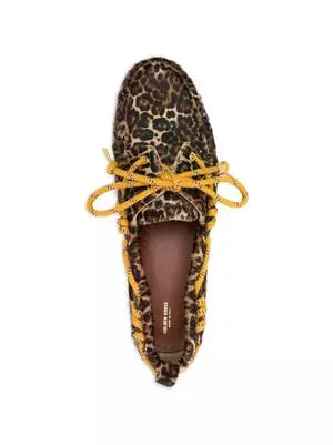 GOLDEN GOOSE Leopard Print Loafers - Neutrals