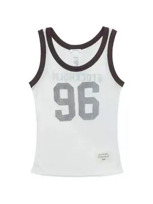Acne Studios Contrast-number Tank Top - White