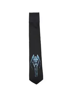 Our Legacy Fallen Angel Printed Tie - Black