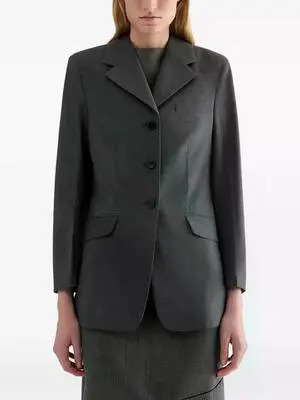 JIL SANDER Poplin Wool Blazer