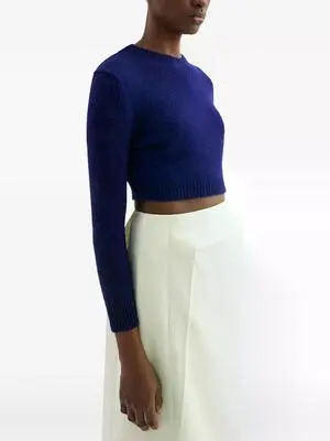 JIL SANDER Cropped Wool Sweater