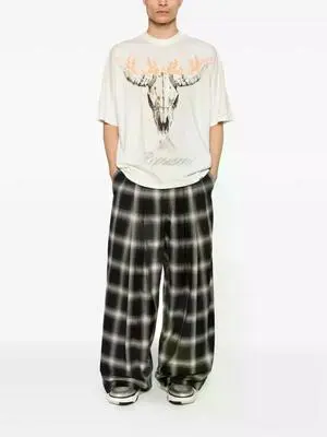 REPRESENT Skull-print T-shirt - Neutrals