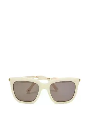 LAURENCE PAUL Square Sunglasses - Neutrals