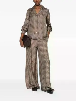 Max Mara Vischio Patterned Trousers
