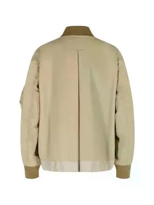 Sacai Ribbed-trims Bomber Jacket