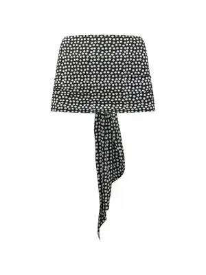 Chiara Boni La Petite Robe Polka-dot Scarf - Black
