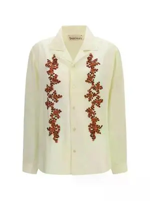 BAZISZT Floral Embellished Shirt