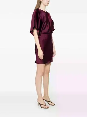 Norma Kamali Obie Mini Dress - Purple