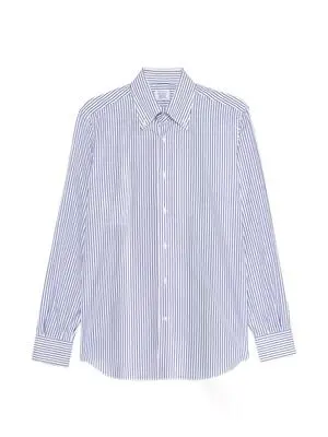 MAZZARELLI Striped Button-down Shirt - White