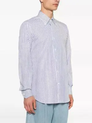 MAZZARELLI Striped Button-down Shirt - White