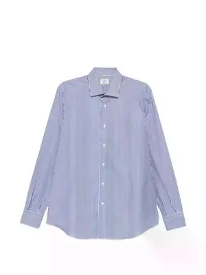 MAZZARELLI Striped Button Shirt - Blue