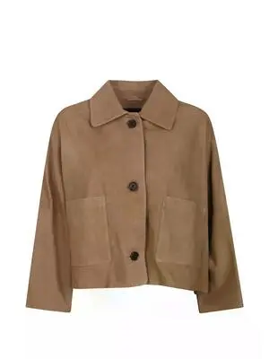 ARMA Leather Pocket Jacket - Neutrals