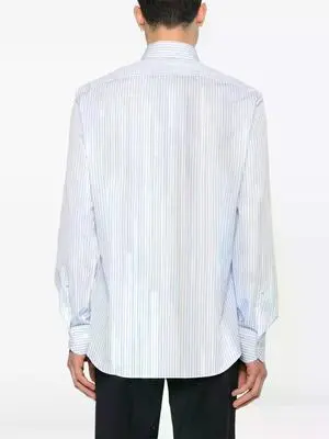 MAZZARELLI Striped Button-down Shirt - White