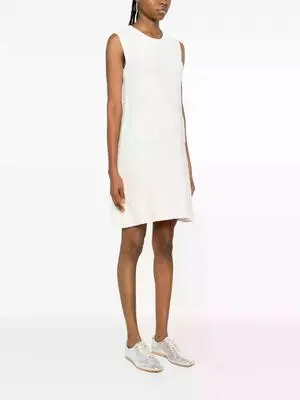 Fabiana Filippi Pocket Sleeveless Mini Dress - Neutrals