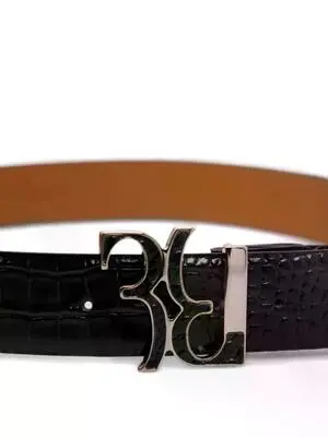 BILLIONAIRE Crocco-effect Buckle Belt
