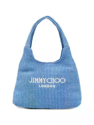 JIMMY CHOO Beach Diamond Logo Shoulder Bag