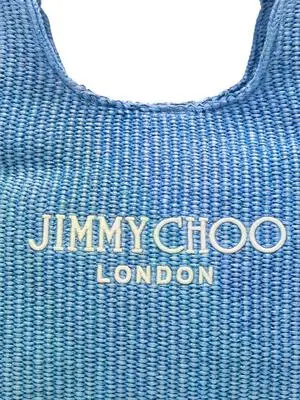 JIMMY CHOO Beach Diamond Logo Shoulder Bag