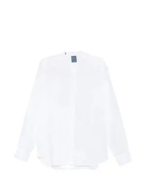 BARBA NAPOLI Band-collar Shirt - White