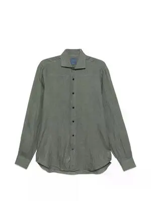 BARBA NAPOLI Button Shirt - Green
