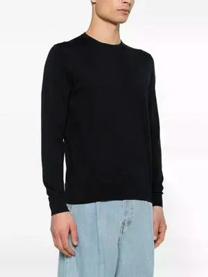 DELLA CIANA Long-sleeve Crew Neck Sweater - Blue