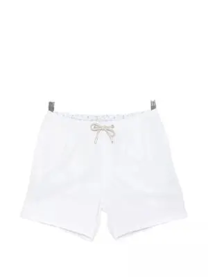 MC2 SAINT BARTH Drawstring Swim Shorts - White