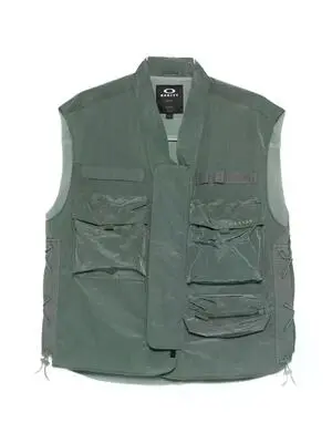 Oakley Zip-fastening Pocket Gilet - Green
