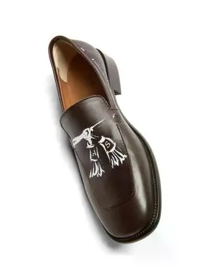 Acne Studios Graphic Leather Loafers