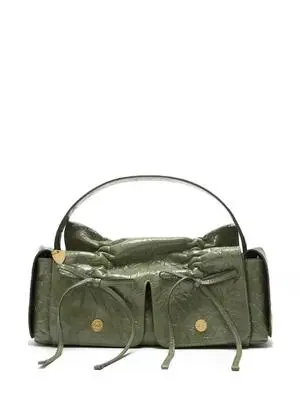 Acne Studios Drawstring Gathered Shoulder Bag - Green