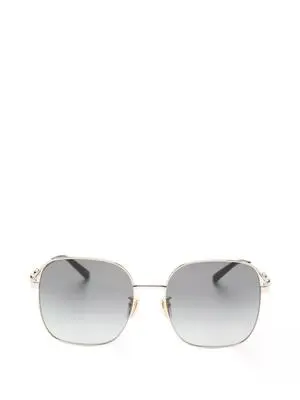 Gucci Horsebit Geometric Sunglasses - Gold
