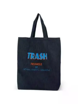 Needles Large Denim Tote Bag - Blue