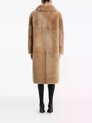 Nour Hammour Fur Coat - Neutrals