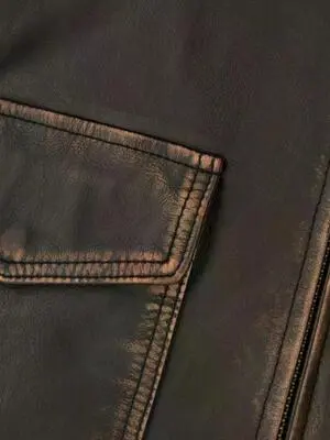 COLAMARINO Zip-up Leather Jacket