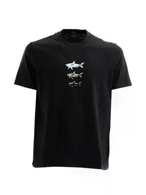 Paul & Shark Shark-print T-shirt - Black