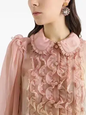 Dolce & Gabbana Ruffled Buttoned Top
