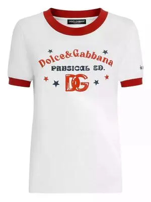 Dolce & Gabbana Logo-print Cotton T-shirt - White