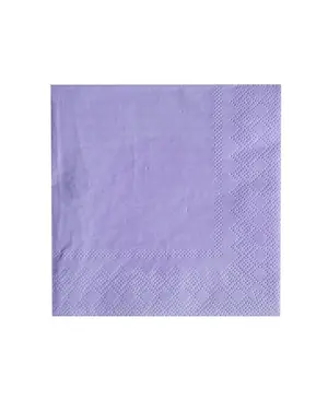 JOLLITY & CO Solid Shade Colors, Paper Party Large Napkins, Set Of 16 Lavender