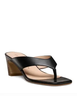STUART WEITZMAN Stassi 50 Thong Sandals - Black/new Camel