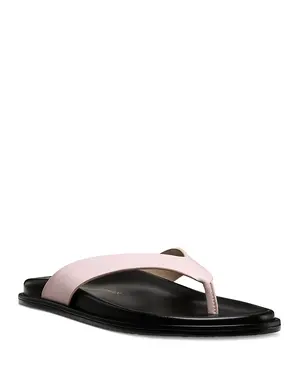 STUART WEITZMAN Mary Kate Thong Sandals Pink Sand