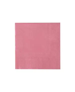 JOLLITY & CO Solid Shade Colors, Paper Party Cocktail Napkins, Set Of 20 Amaranth